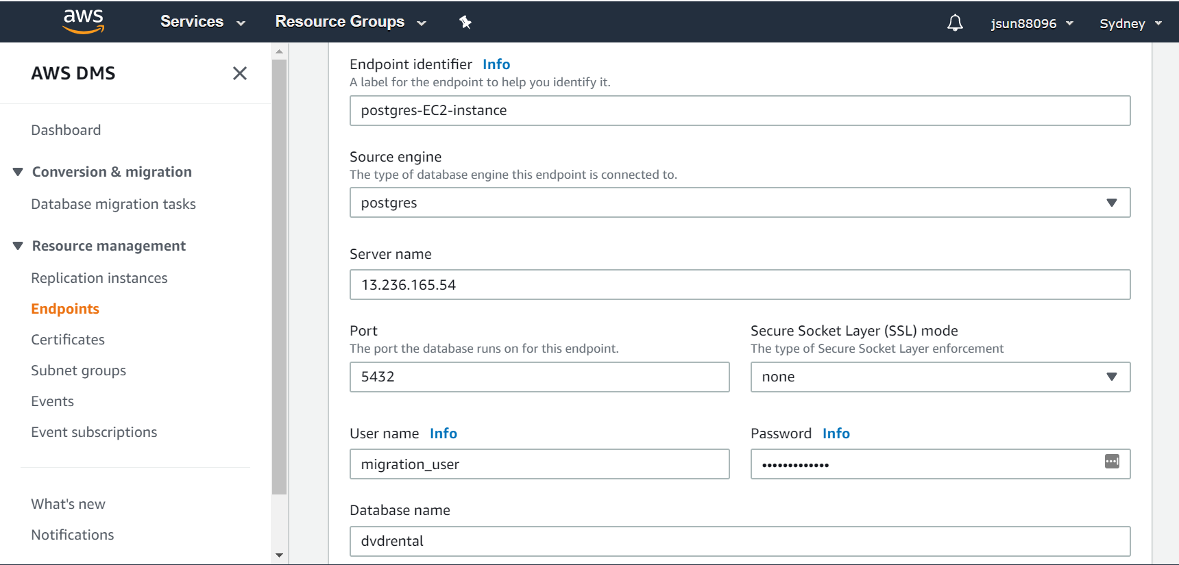 Migrate Postgres Database from EC2 instance to RDS using AWS DMS (Data Migration Services)