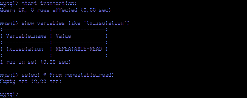 Understanding MySQL Isolation levels: repeatable-read