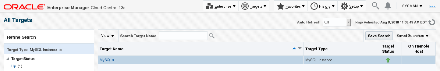 MySQL plugin for Oracle Enterprise Manager 13c Cloud Control