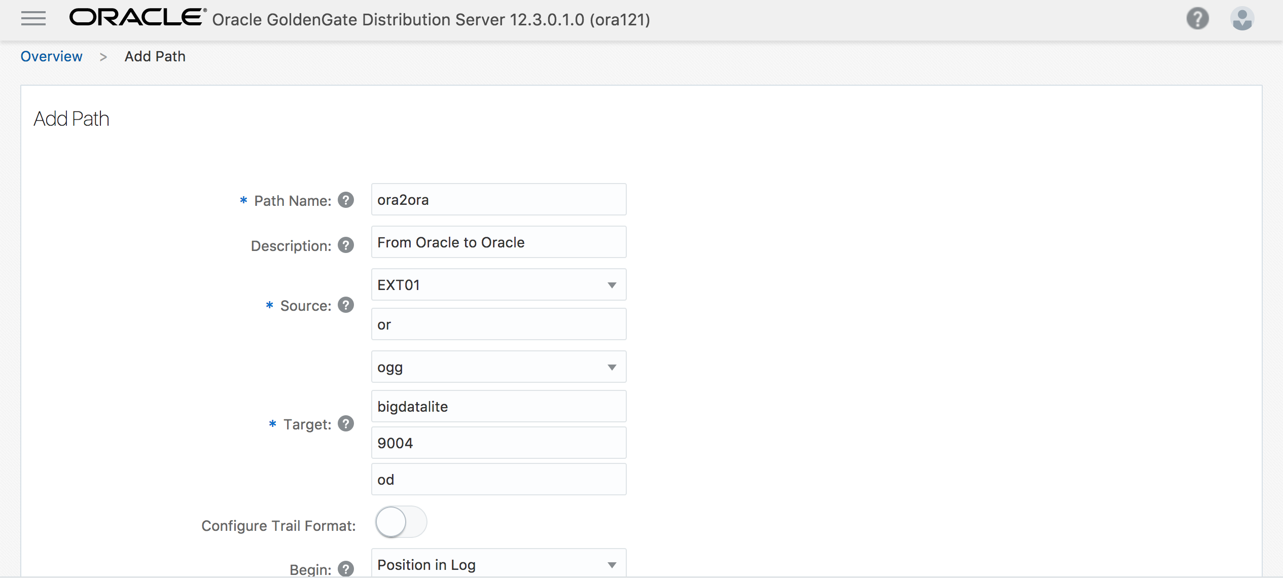 Oracle GoldenGate microservices architecture - first try.
