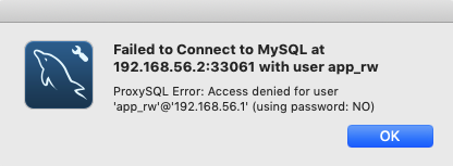 Using MySQL Workbench to Connect Through ProxySQL
