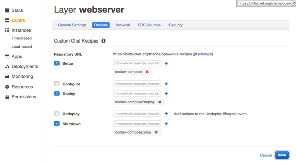 Deploy Docker containers using AWS Opsworks