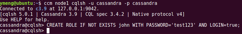 Cassandra 3.9 Security feature walk-through