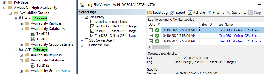 Managing SQL Jobs in Availability Groups - Method Job Category