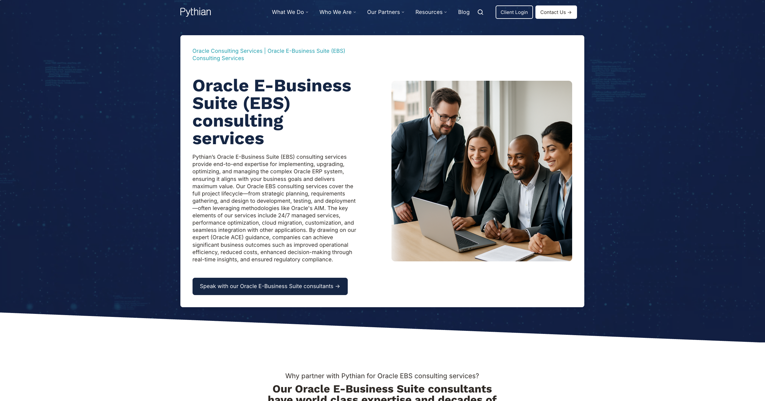 The Top Oracle E-Business Suite (EBS) Consulting Services Companies