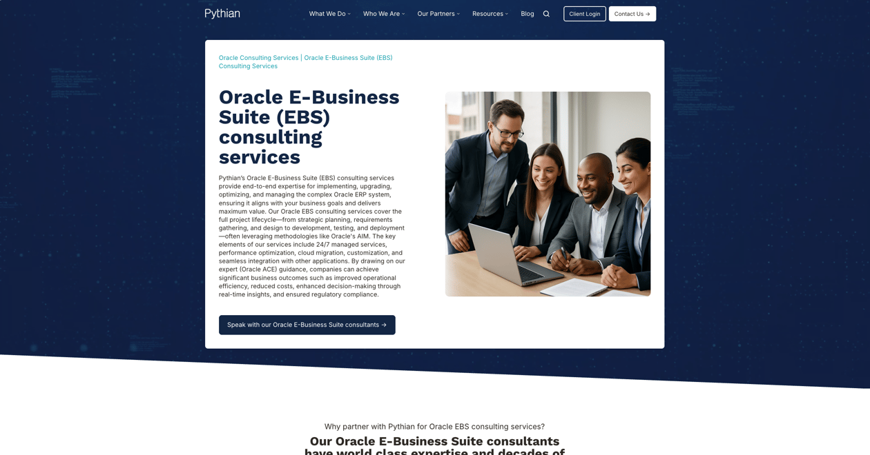 The Top Oracle E-Business Suite (EBS) Consulting Services Companies