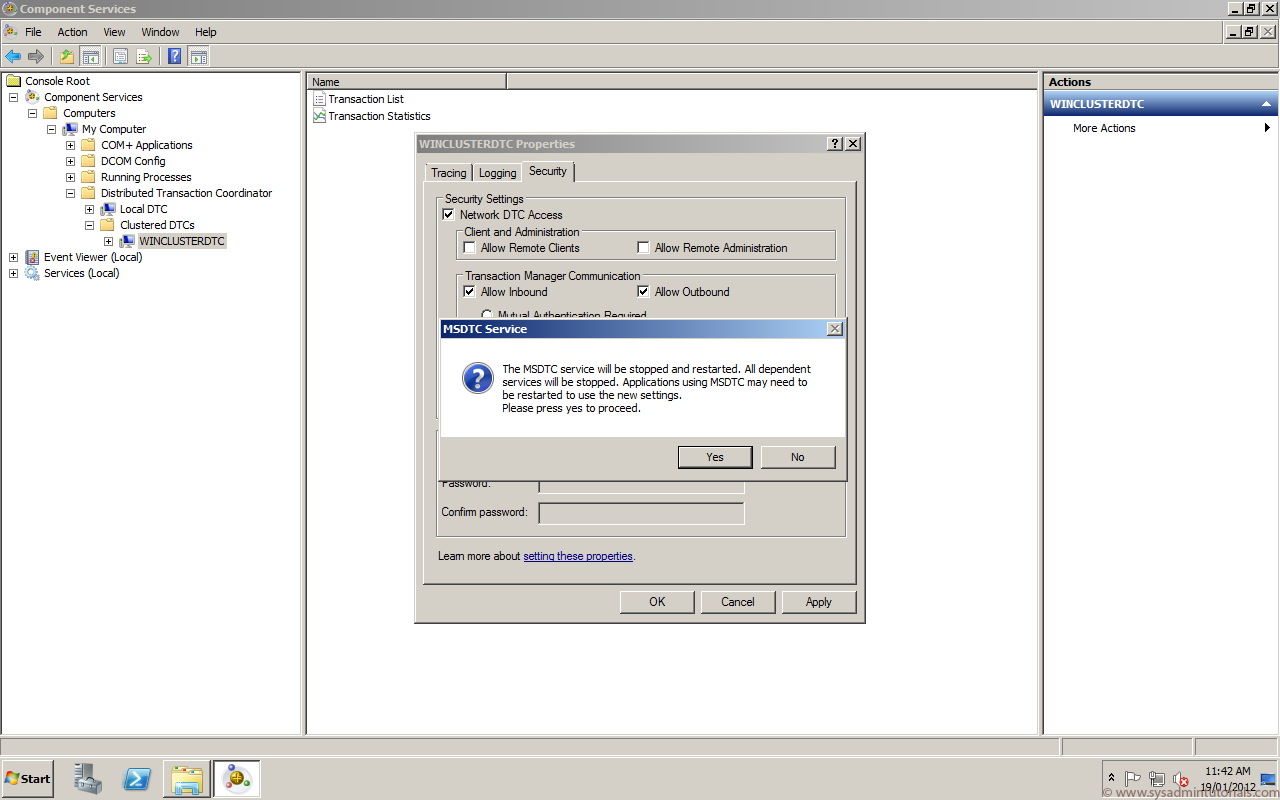 MSDTC and configuration details for cluster/Always On | Official ...