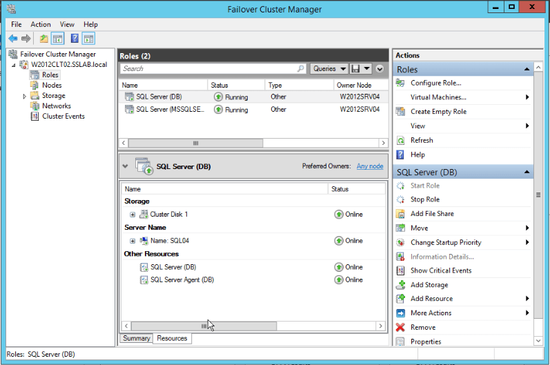 How to Install a Clustered SQL Server 2012 Instance – Part 2