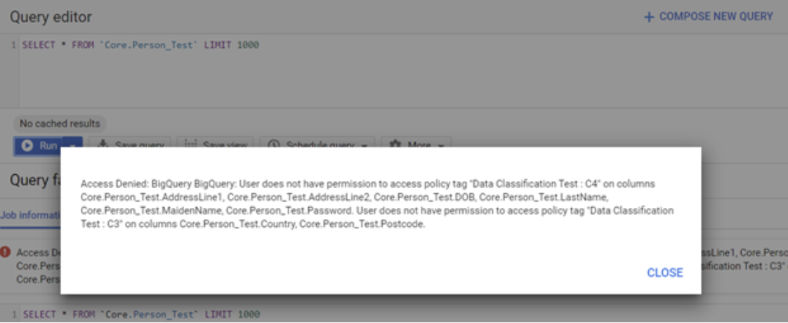 Column Level Security BigQuery(GCP) | Official Pythian®® Blog