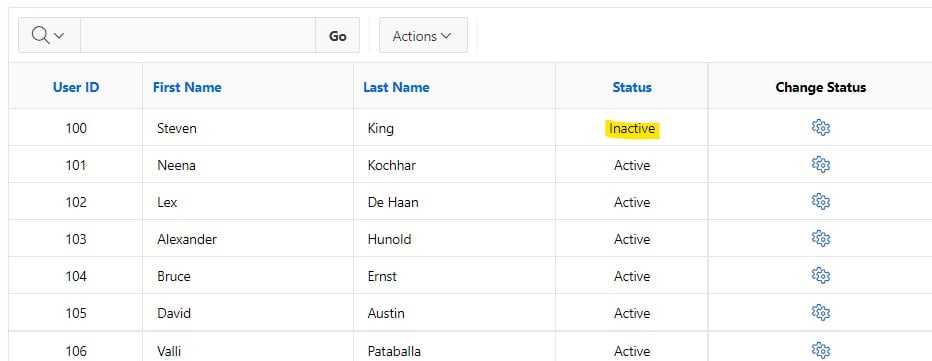 Apex Interactive Report: A link column with a clickable icon | Official Pythian®® Blog
