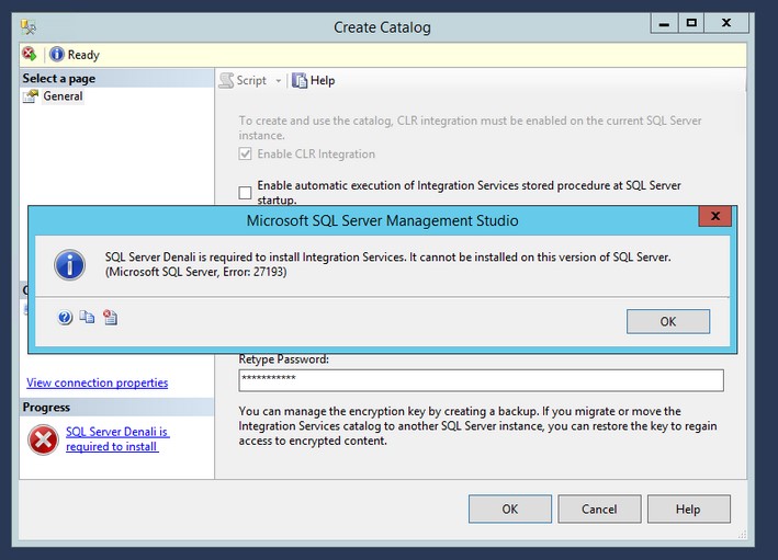 How to Fix: SSIS Catalog Creation Error | Official Pythian®® Blog