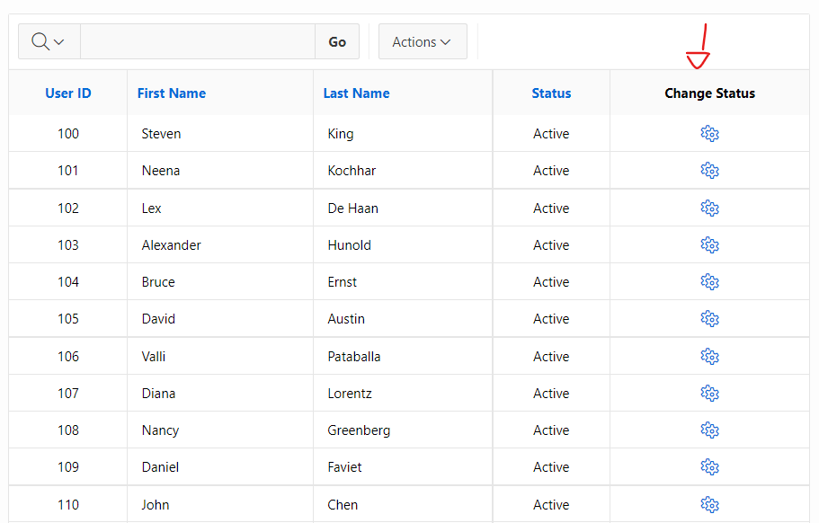 Apex Interactive Report: A link column with a clickable icon | Official ...