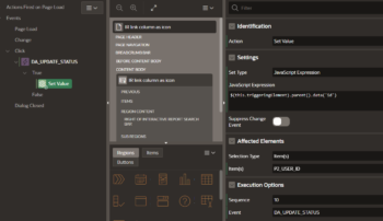 Apex Interactive Report: A link column with a clickable icon | Official Pythian®® Blog